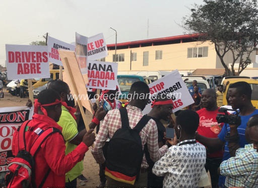 PHOTOS: COPEC fuel hike demo hits Accra streets - Otec 102.9 FM