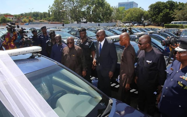 Akufo-Addo presents 200 vehicles to Police Service - Otec 102.9 FM