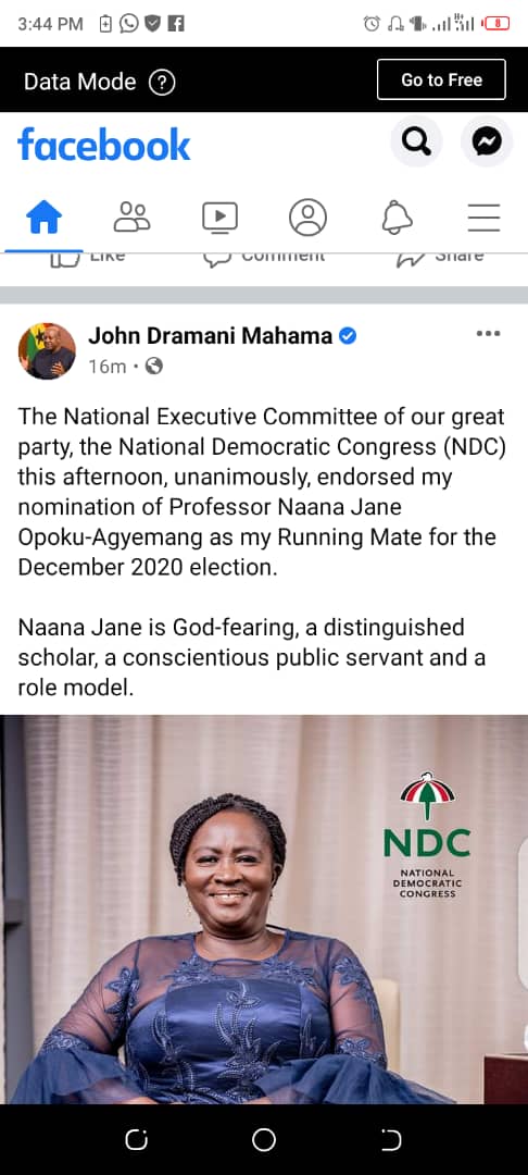 Confirmed: Jane Naana Opoku-Agyemang is Mahama’s running mate - Otec ...
