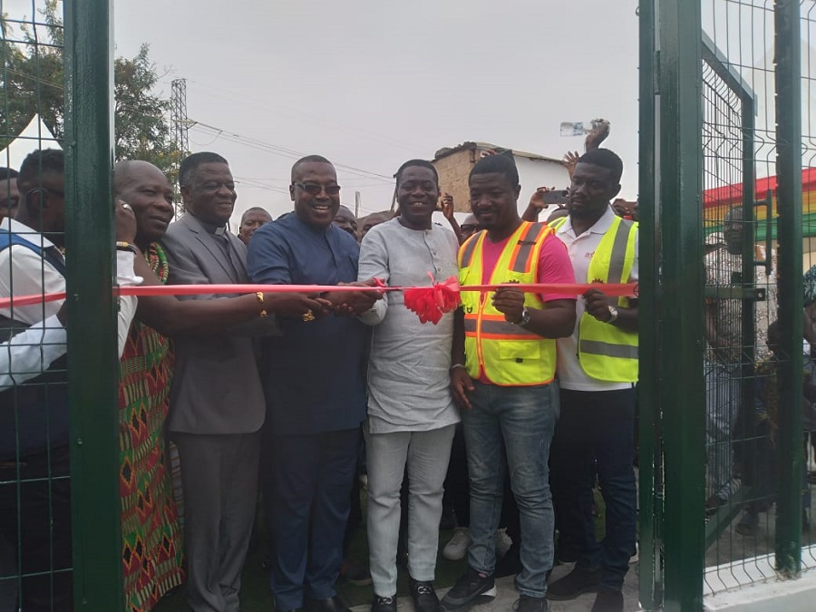 Ghana Gas CEO Hands Over New Astro Turf to Asokwa Community - Otec 102.9 FM