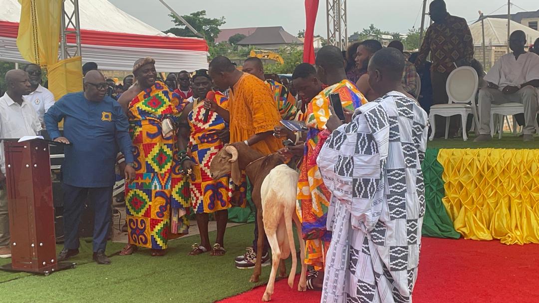 Pakyi Chiefs rewards Akuffo Addo with sheep for Dr. Opoku Prempeh's ...