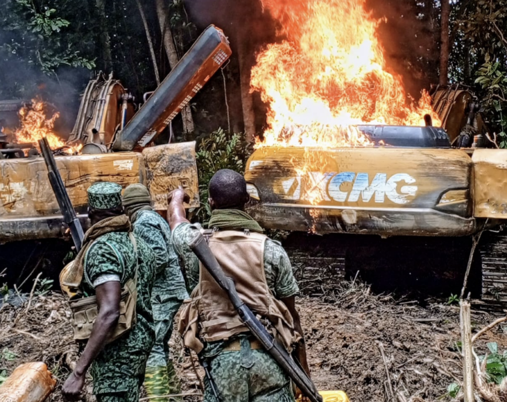 Forestry Commission raids galamsey camp and arrests 4 in Subri Forest ...